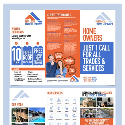 Designs | Design a Powerful New Flyer for Best Local Trades & Services ...