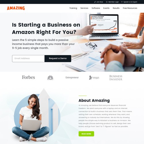 Designs | Amazing.com Homepage Redesign | Web page design contest