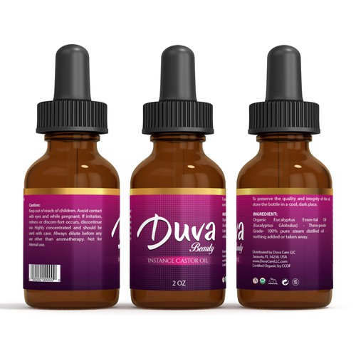 Duva Beauty Label Contest. We want you to make fancy label for 2 oz ...