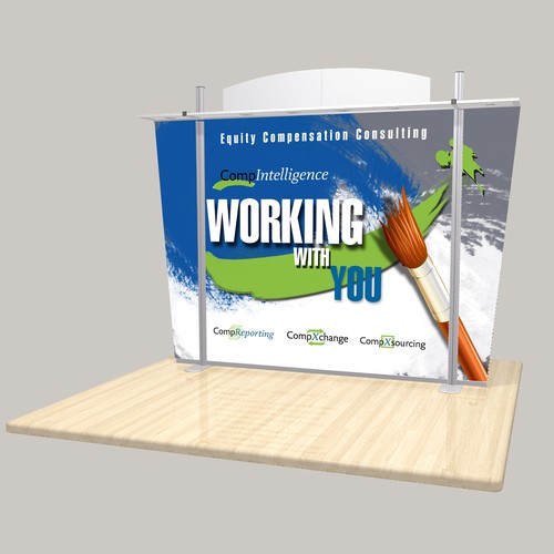 Trade show booth backdrop for CompIntelligence | Other business or ...