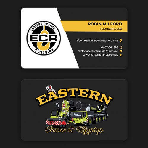 Designs | Eastern Cranes & Rigging | Business card contest