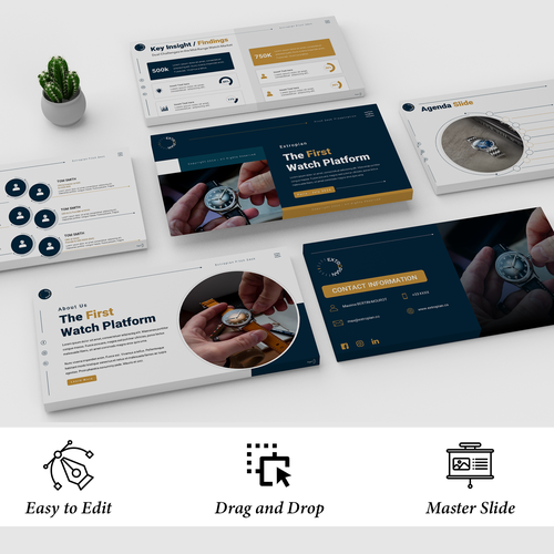 Designs | Pitch Deck Extropian Watches | PowerPoint template contest