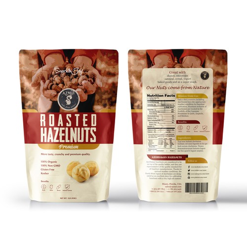 Designs | Create a great product package for Aznut hazelnuts | Product ...