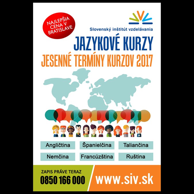 Language courses promotion - poster design | Poster contest