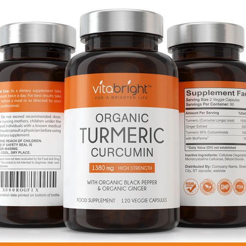 Designs | Minimalist Supplement Label | Other design contest