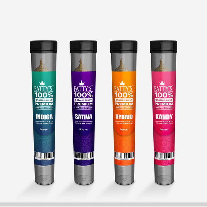 Design a Label for a Cannabis pre-rolled joint blunt. | Product label ...