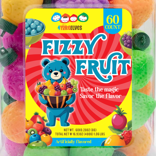 Designs | Fun, Vibrant Candy Label Design | Product packaging contest