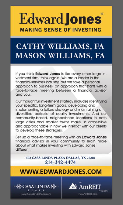 Create an ad for Edward Jones | Postcard, flyer or print contest