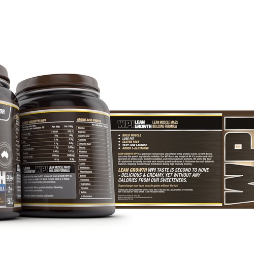 Re-Design Protein Supplement Label | Product label contest