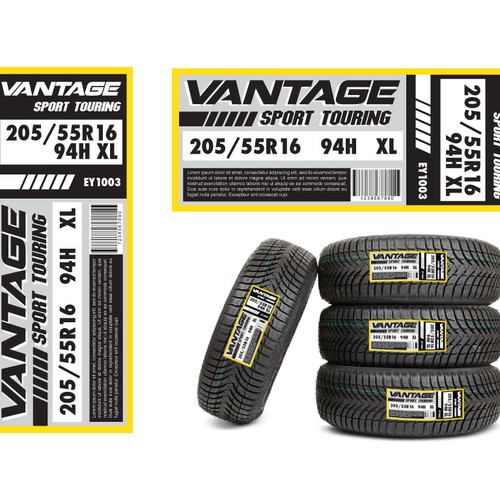 Create a New Tire Label for a Global Brand! 2 Million Tires Shipped ...