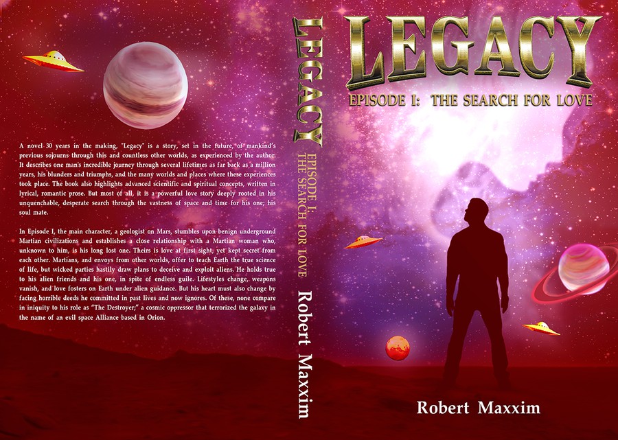 Create a winning design for my new science fiction book: Legacy | Book ...