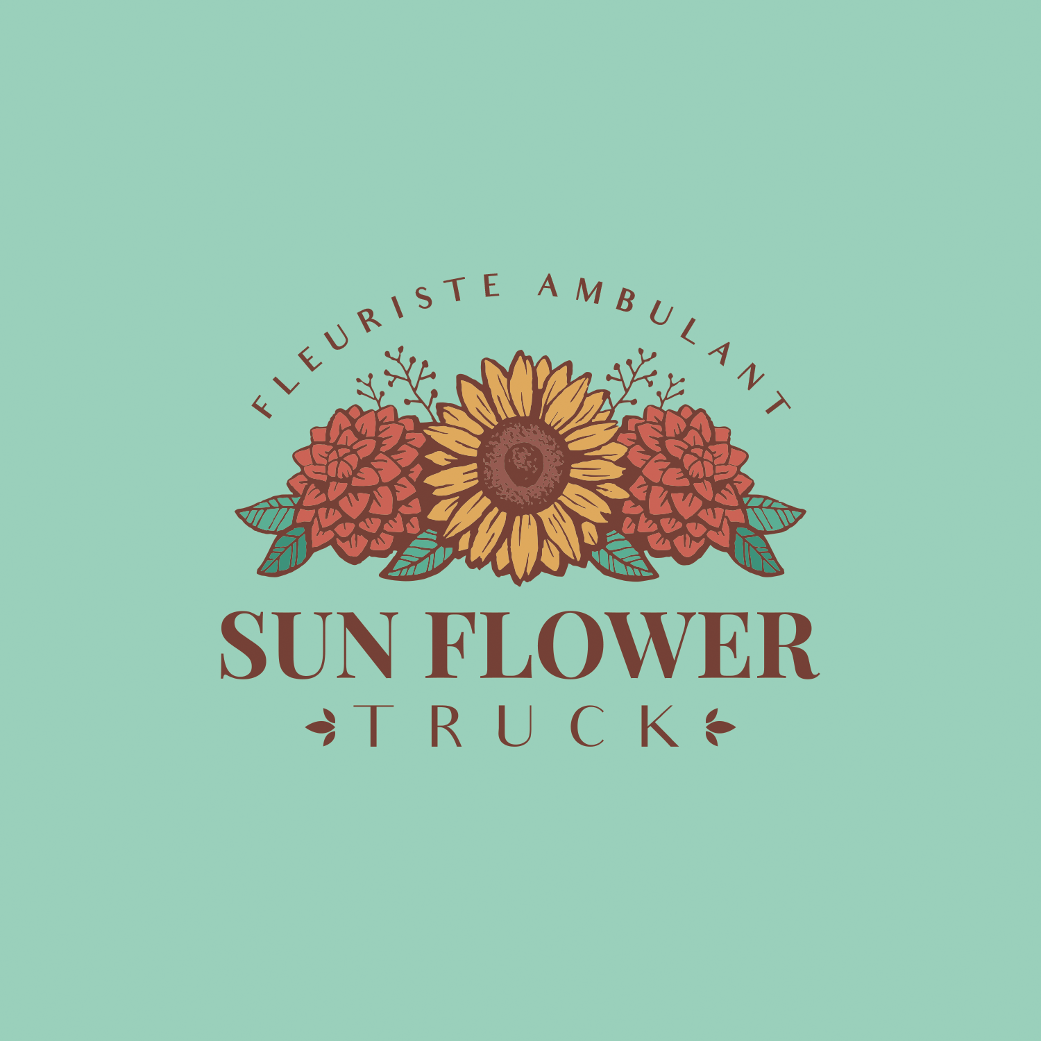 Sunflower Logos - Free Sunflower Logo Ideas, Design & Templates
