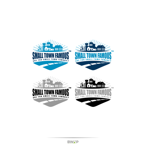 Create a cool logo for a new intriguing podcast Small Town Famous ...