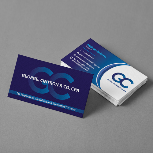 Designs | George, Cintron & Co. CPA - Business Card | Business card contest