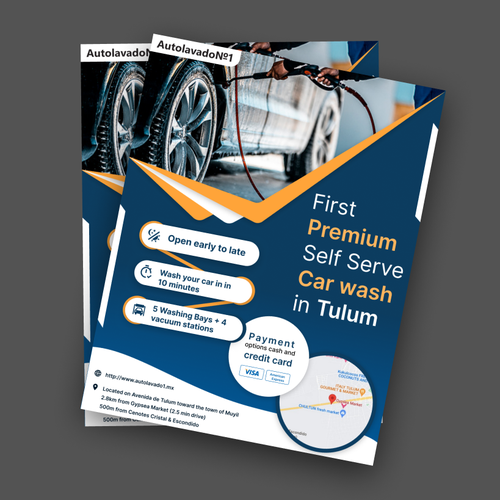 Designs | Self serve car wash flyer design | Postcard, flyer or print ...