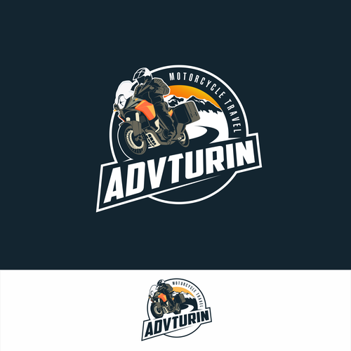 logo for Motorcycle education and travel from a lone rider | Logo ...
