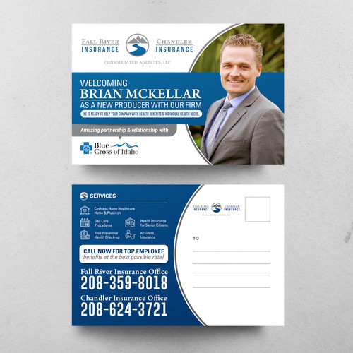 Designs | Attention grabbing postcard announcing new producer ...