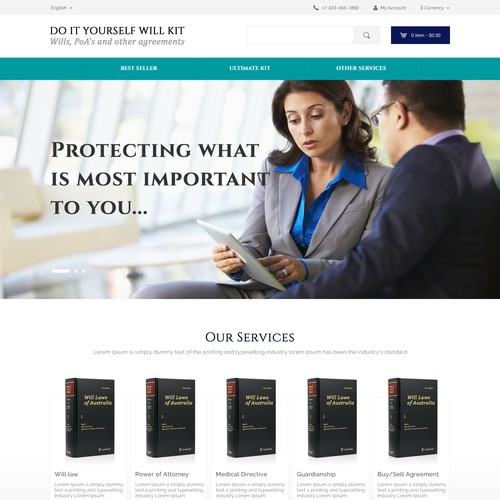 Do It Yourself Legal Documents required webpage design | Web page ...