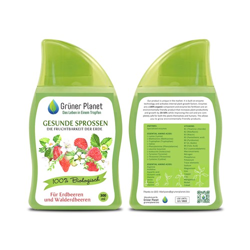 Bio Fertilizer Retail Label Design | Product label contest