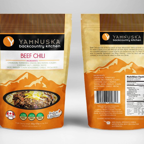 Designs | New Backcountry Food Retail Package targeted to the outdoor ...