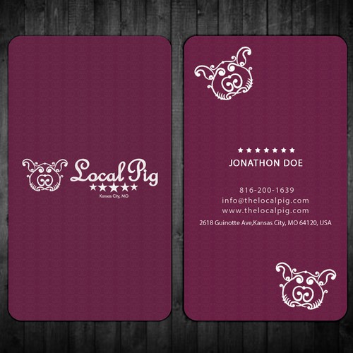 Local Butcher Shop - Business Card | Business card contest