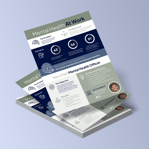 Designs | Corporate One Pager for Mental Health Offering | Postcard ...