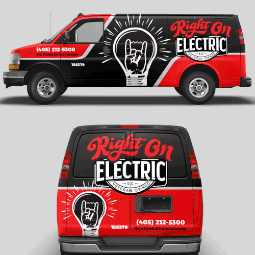 Designs | Electrical Company Van Wrap | Guaranteed | Car, truck or van ...