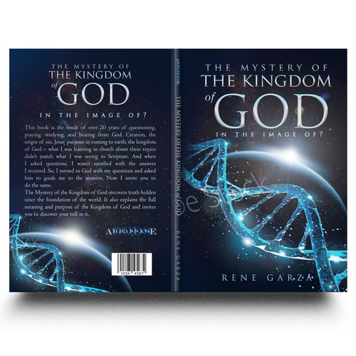 Designs | Wrap around book cover depicting good and evil in the DNA ...