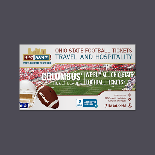 Design Ohio State Football Tickets, Travel and Hospitality Ad for ...