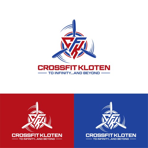Designs | Airplane style logo for a CrossFit Gym | Logo design contest