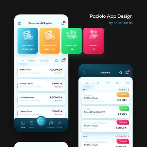 Designs | accounting application mobile | App design contest