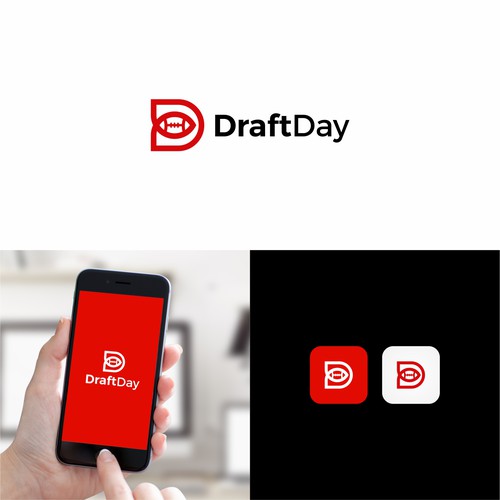 "Draft Day" App Logo -- AMERICAN FOOTBALL Fantasy Football App | Logo ...