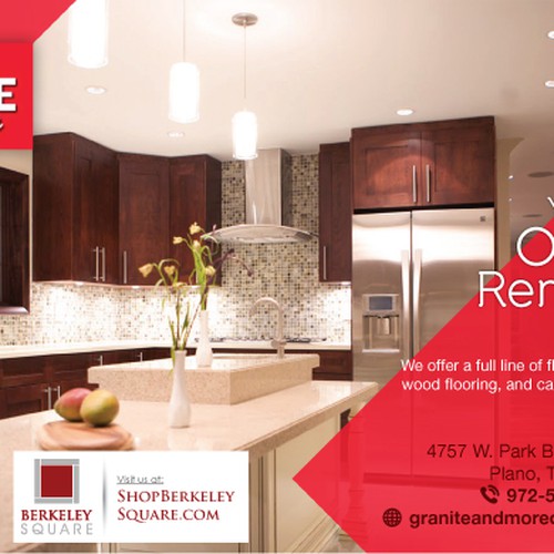 Create an ad for Granite and More | Postcard, flyer or print contest