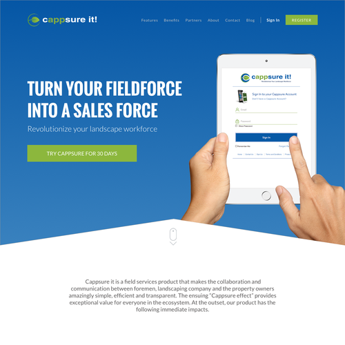 Powerful new App with first group of customers needs a new website for ...