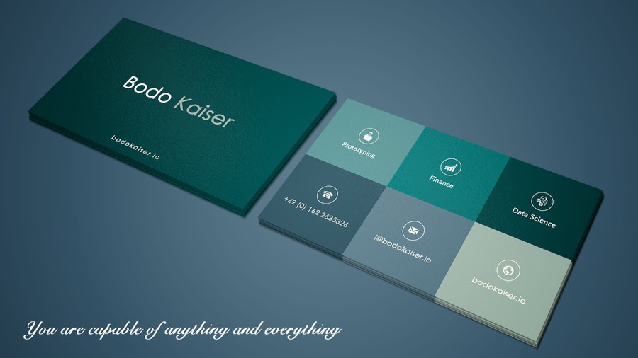 Flat Design for Hacker | Business card contest