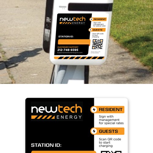 Designs | EV charging station label | Product label contest