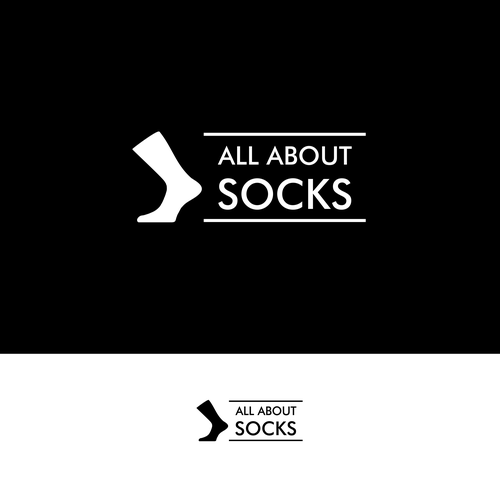 "All about socks" needs a puristic fashionable logo | Logo design contest