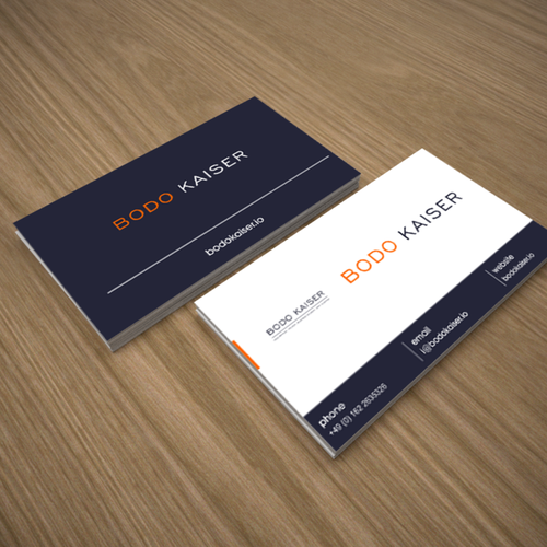 Flat Design for Hacker | Business card contest