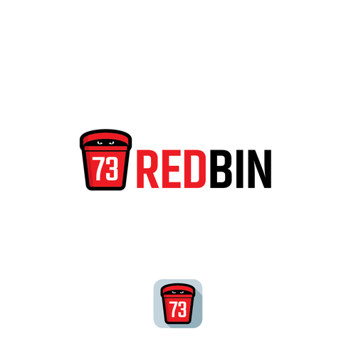 73 red bin | Logo design contest