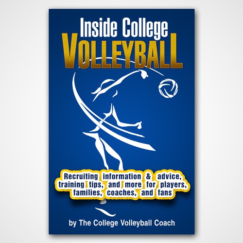 Volleyball book cover design | Print or packaging design contest