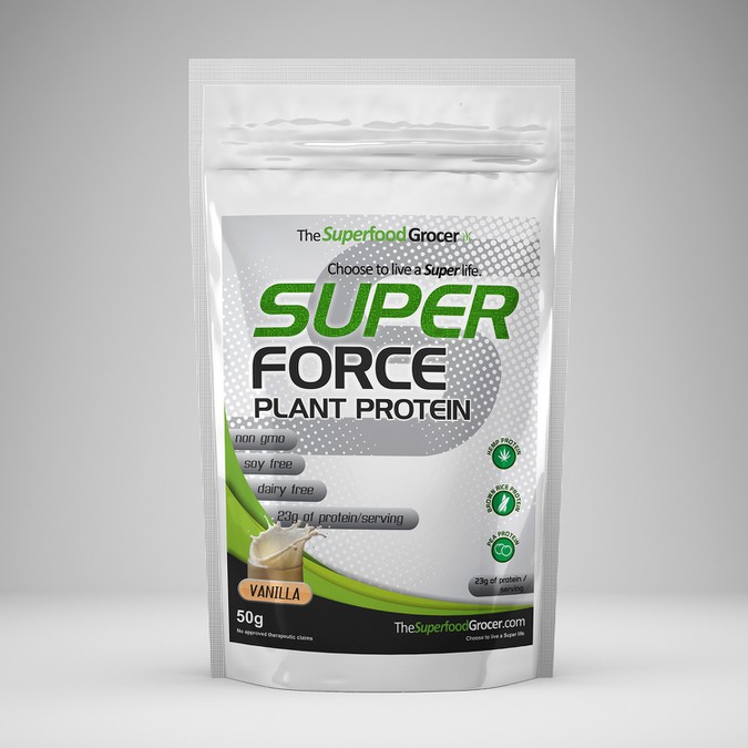 Badass Packaging for Organic + High Tech Plant Protein Powder | Product ...