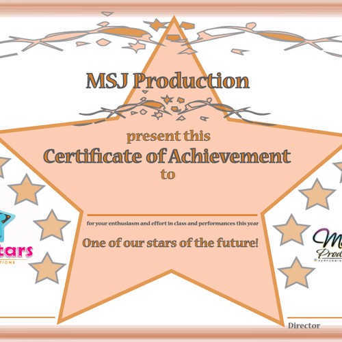 Designs | Creating a Dance Studio Certificate of Acheivement ...