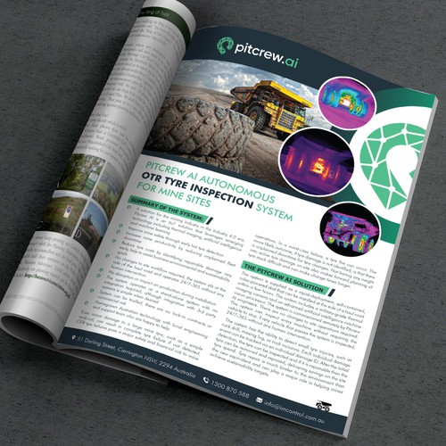 Designs | Single page print ad for mining technology product | Postcard ...