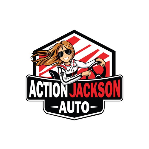 Action Jackson Auto (New, Action-packed Logo) | Logo design contest