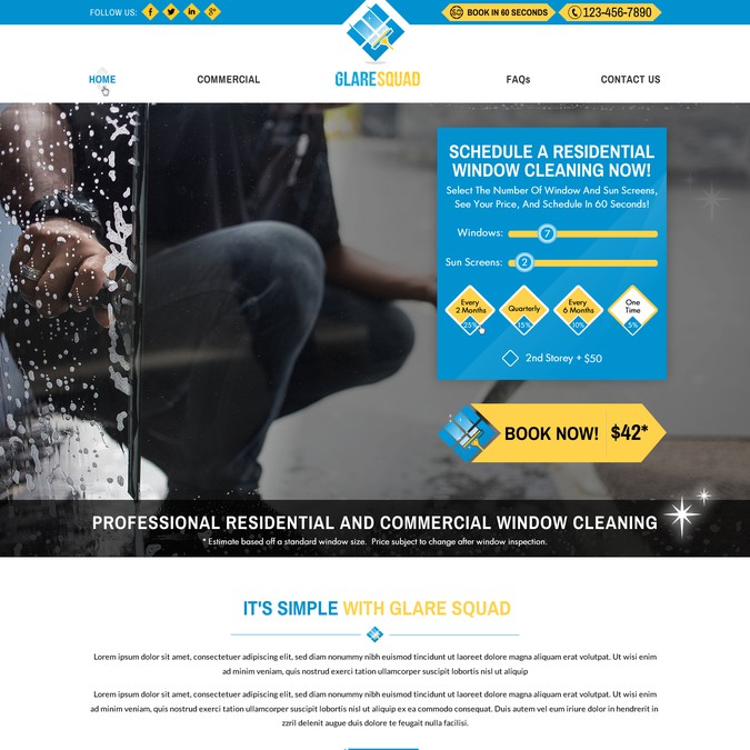 Window Cleaning Business needing a "start-up" and modern looking ...