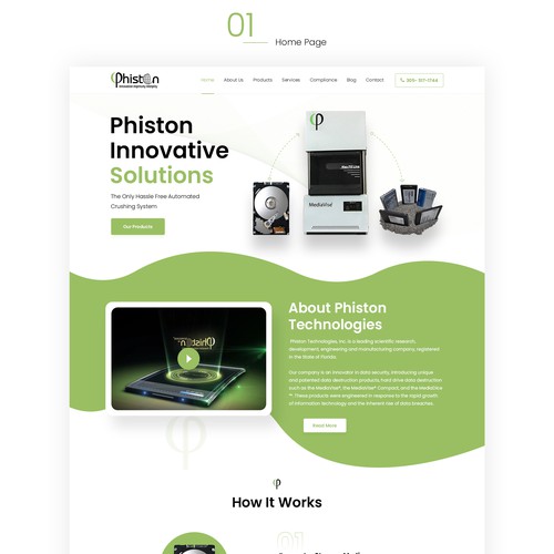 Designs | Website Re-Design for Data Destruction Pioneer! | Web page ...