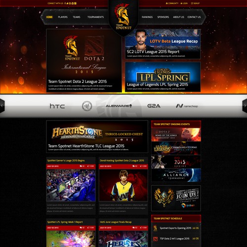 Designs | team spotnet | Web page design contest