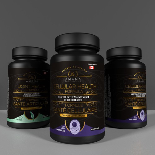 Redesign Luxurious-Looking Medicine Bottle Label for Health Company ...