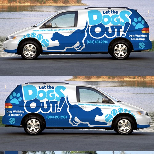 Designs | Design a Minivan Vehicle Wrap for Dog Walking Business | Car ...