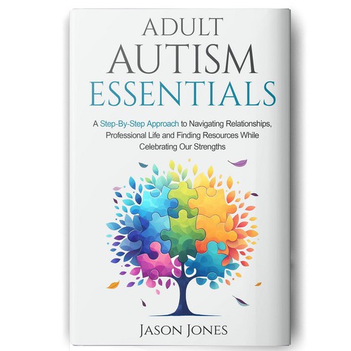 Designs | Adult Autism Essentials Book Cover | Book cover contest